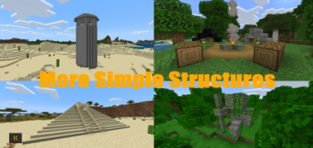 More Simple Structures v1.8 Minecraft PE Addon/Mod 1.16.100.53, 1.16.20 ...