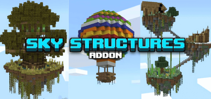 Sky Structures Minecraft Addon